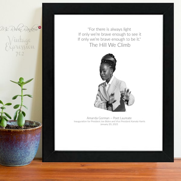 Amanda Gorman Print - Etsy UK