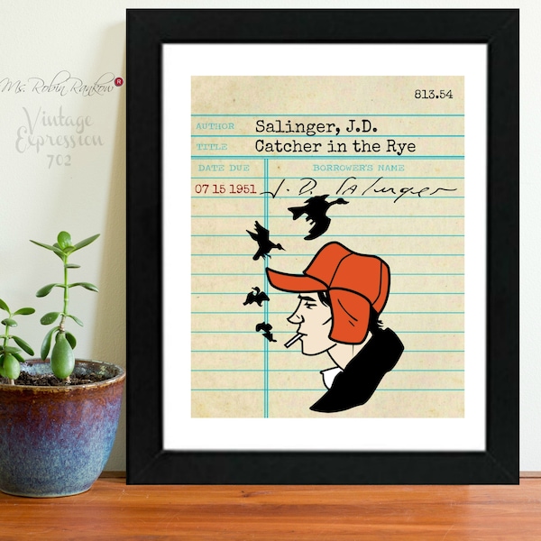 Catcher in the Rye Cover Art - Etsy
