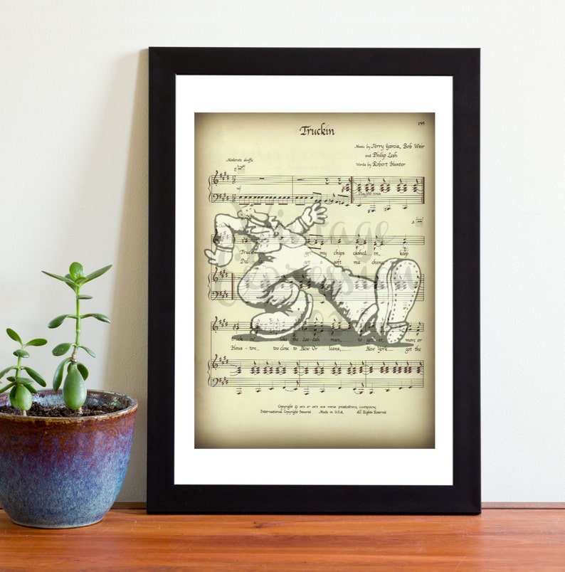 Grateful Dead Truckin Doo Dah Man on Original Lyric Song | Etsy