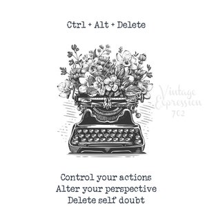Ctrl alt Delete, Quote, Silhouette, Instant Digital Download - Etsy