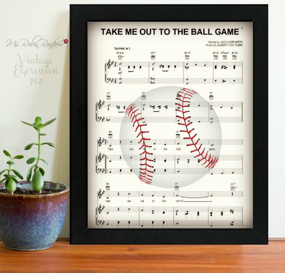 Take Me Out to the Ball Game Music Sheet Print - Etsy