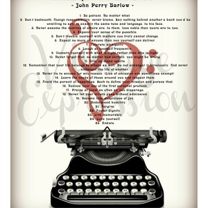 25 Principles of Adult Behavior, John Perry Barlow, Grateful Dead ...