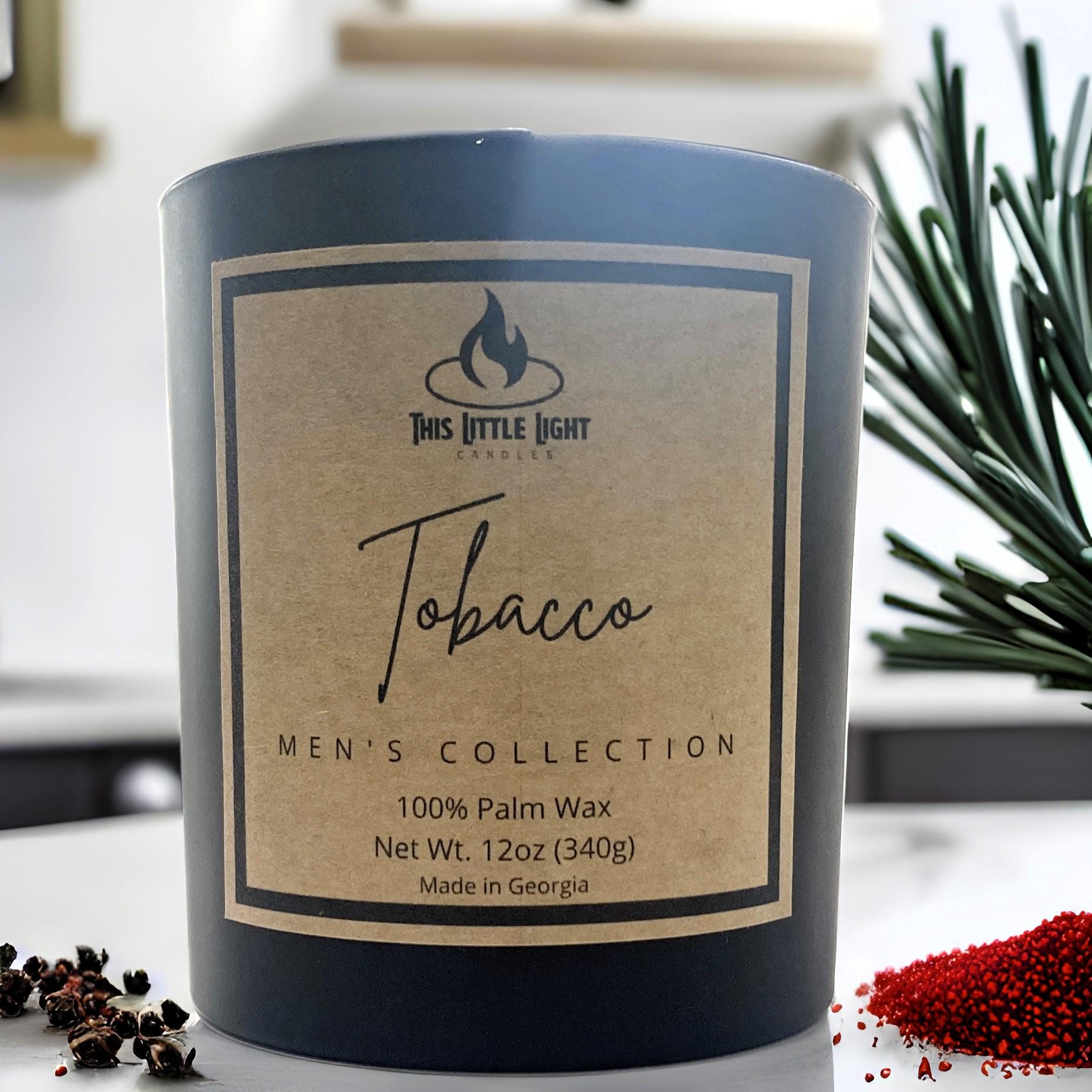 Luxury Candle for Men Masculine Fragranced Candle Mandle Clean-burning ...