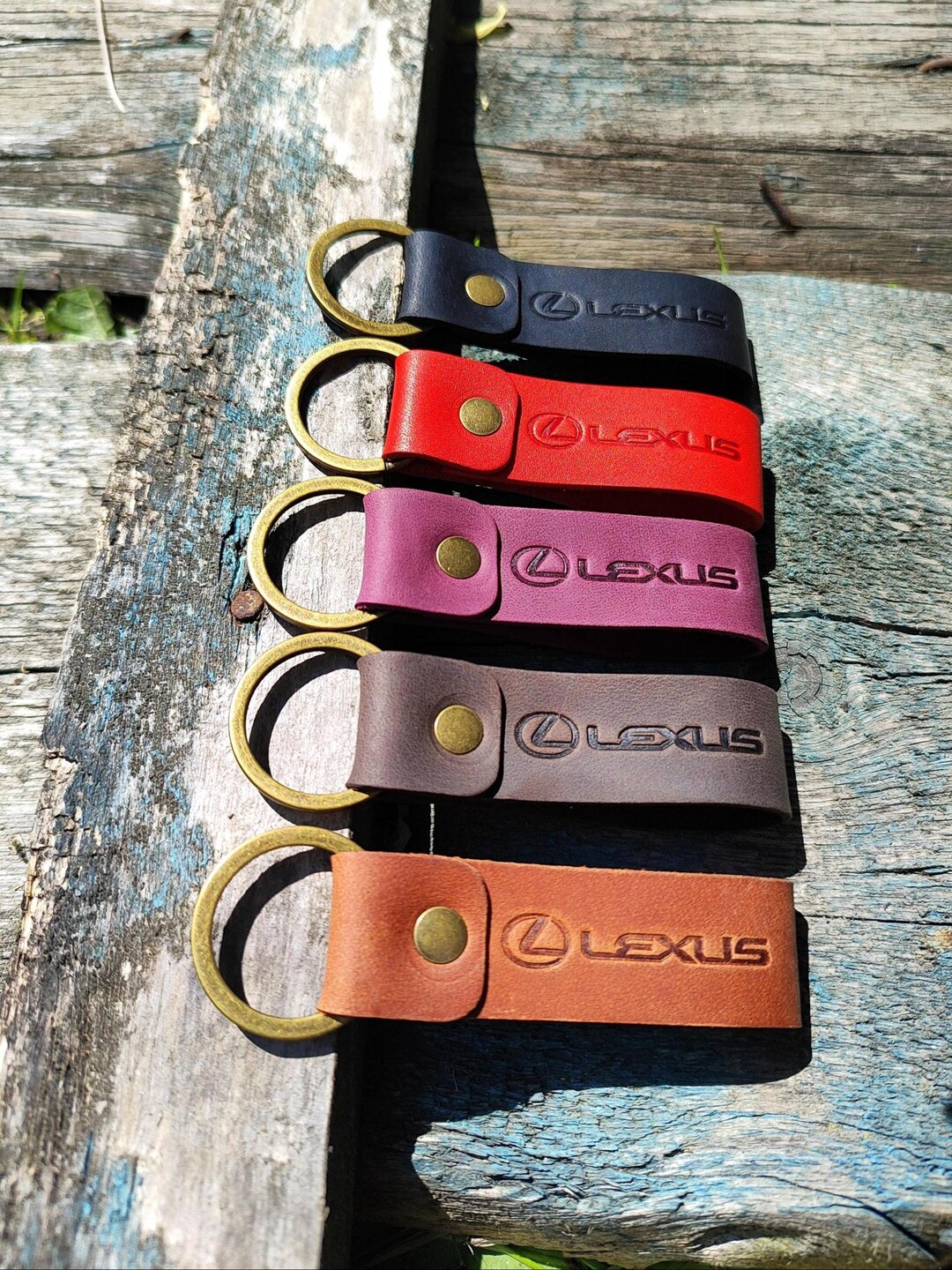 Personalized Lexus Leather Keychain | Handmade Keyring | Custom ...