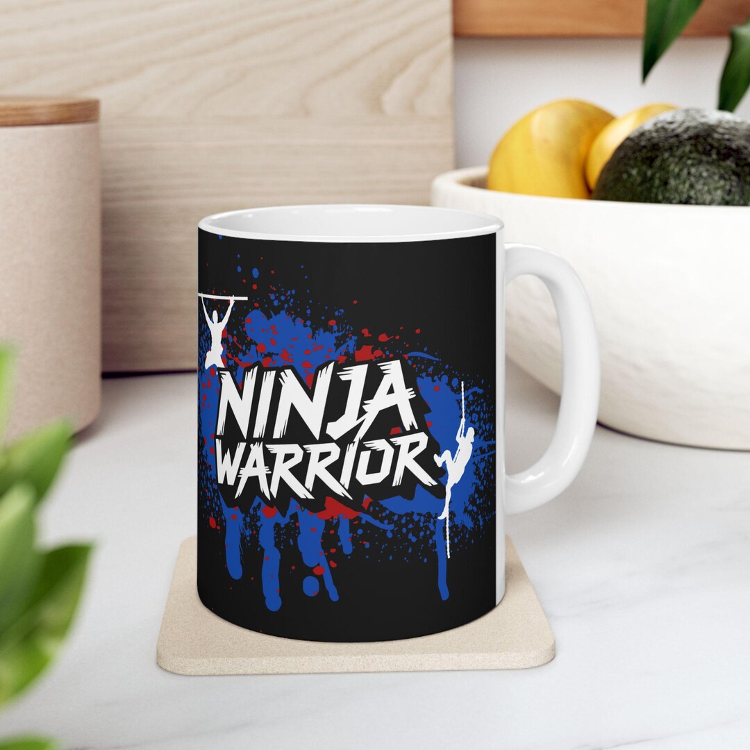 Ninja Warrior Ceramic Mug: Motivational Gift for Athletes - Etsy