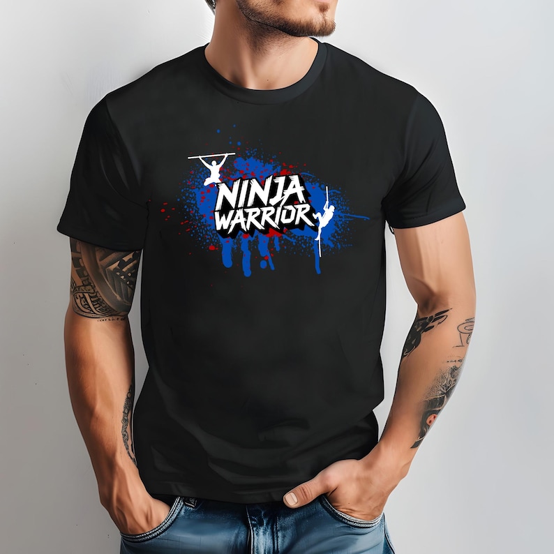 Ninja Warrior T-shirt: Rope Climb Lache Design - Etsy
