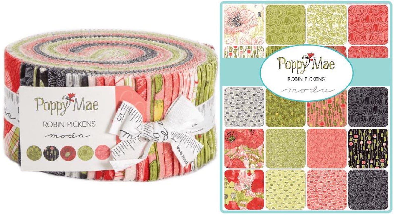 Moda Fabrics Jelly Roll or Yardage (details in Description) - Poppy Mae ...
