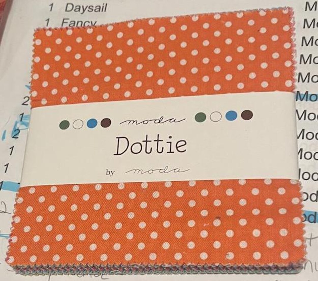 Moda Fabrics Polka Dot Charm Pack - Dottie by Moda- Quilting Fabric ...