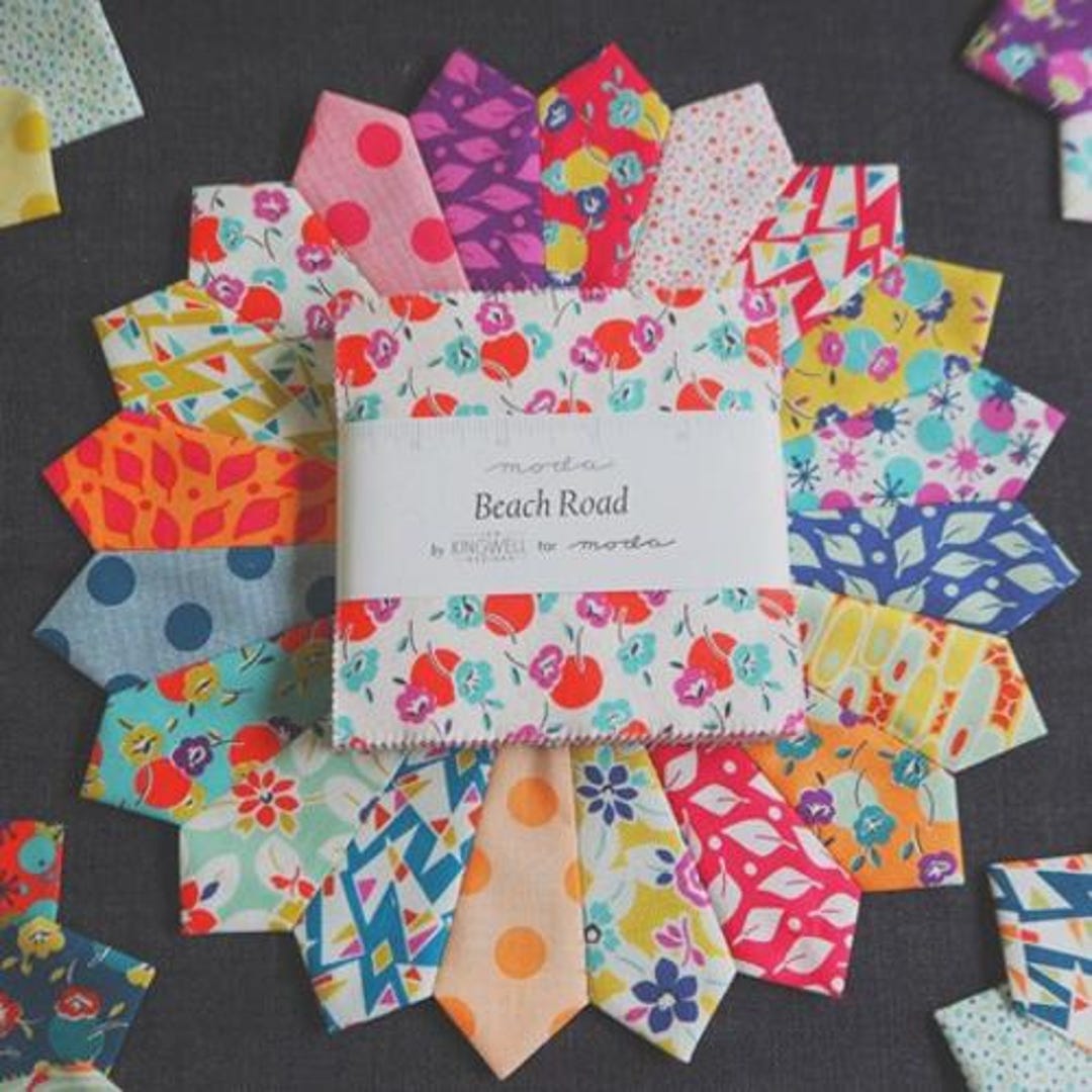 Moda Fabrics Charm Pack - Peek-a-boo; Beach Road; Hello My Friend ...