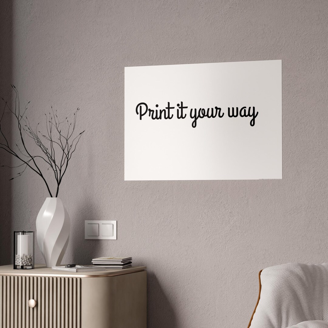 Custom Glossy Wall Art Poster: Inspirational Home & Office Decor - Etsy