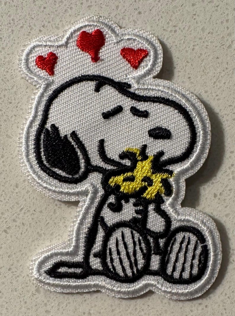 Peanuts Snoopy Embroidered Patches - Etsy