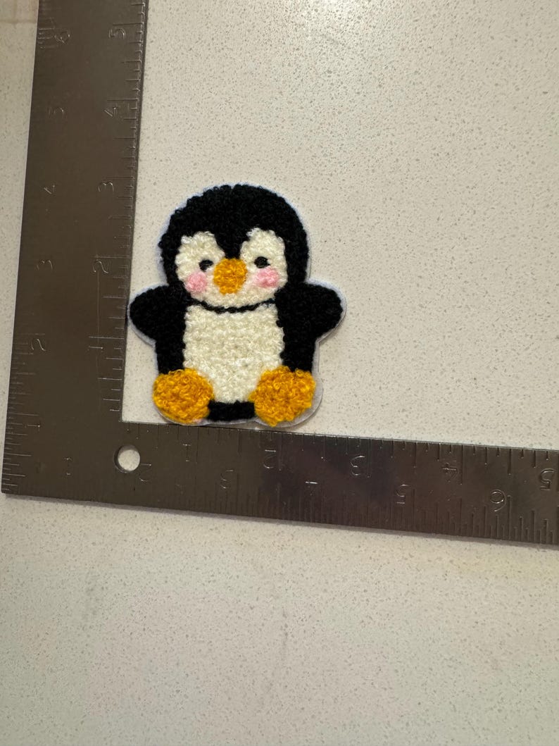 Penguin Embroidered Adhesive Patches - Etsy