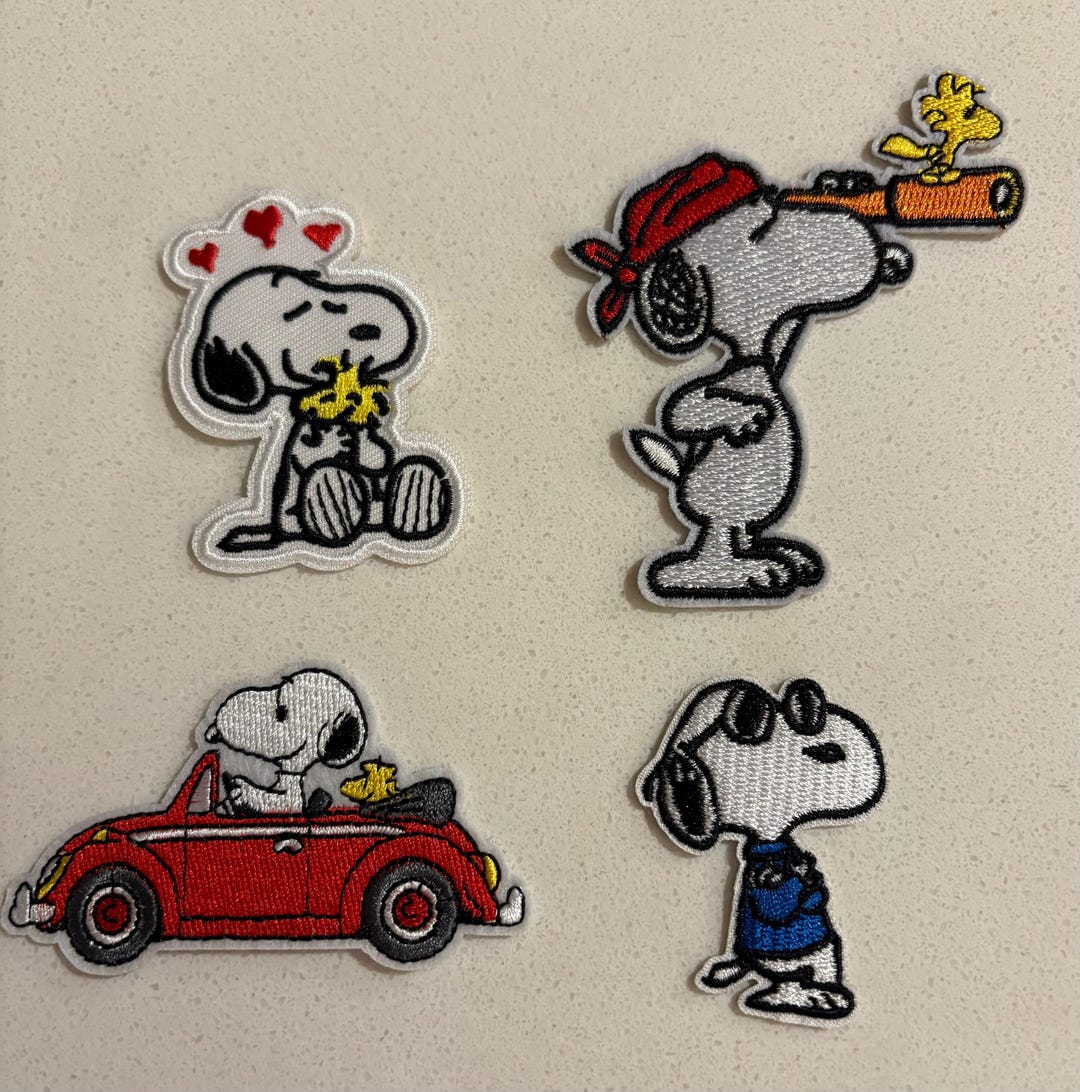 Peanuts Snoopy Embroidered Patches **iron on or Sew On - Etsy