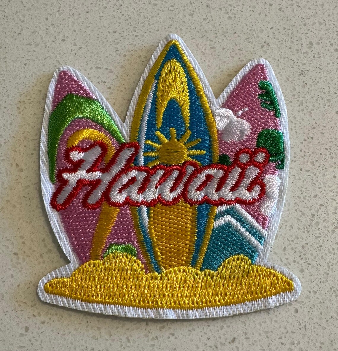 Embroidered “ALOHA” Hawaiian/summer Style Patches - Iron on or Sew On ...
