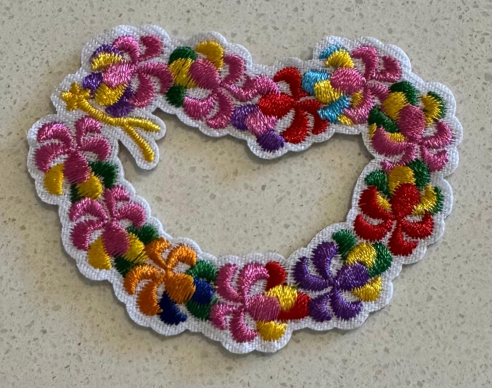 Embroidered “ALOHA” Hawaiian/summer Style Patches - Iron on or Sew On ...