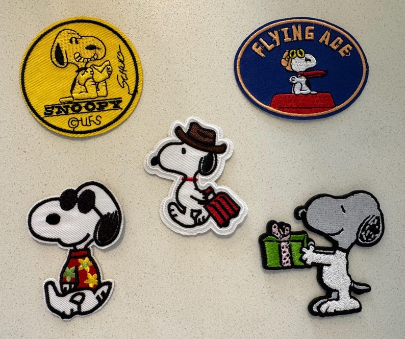Peanuts Snoopy Embroidery Patches *iron on or Sew On - Etsy