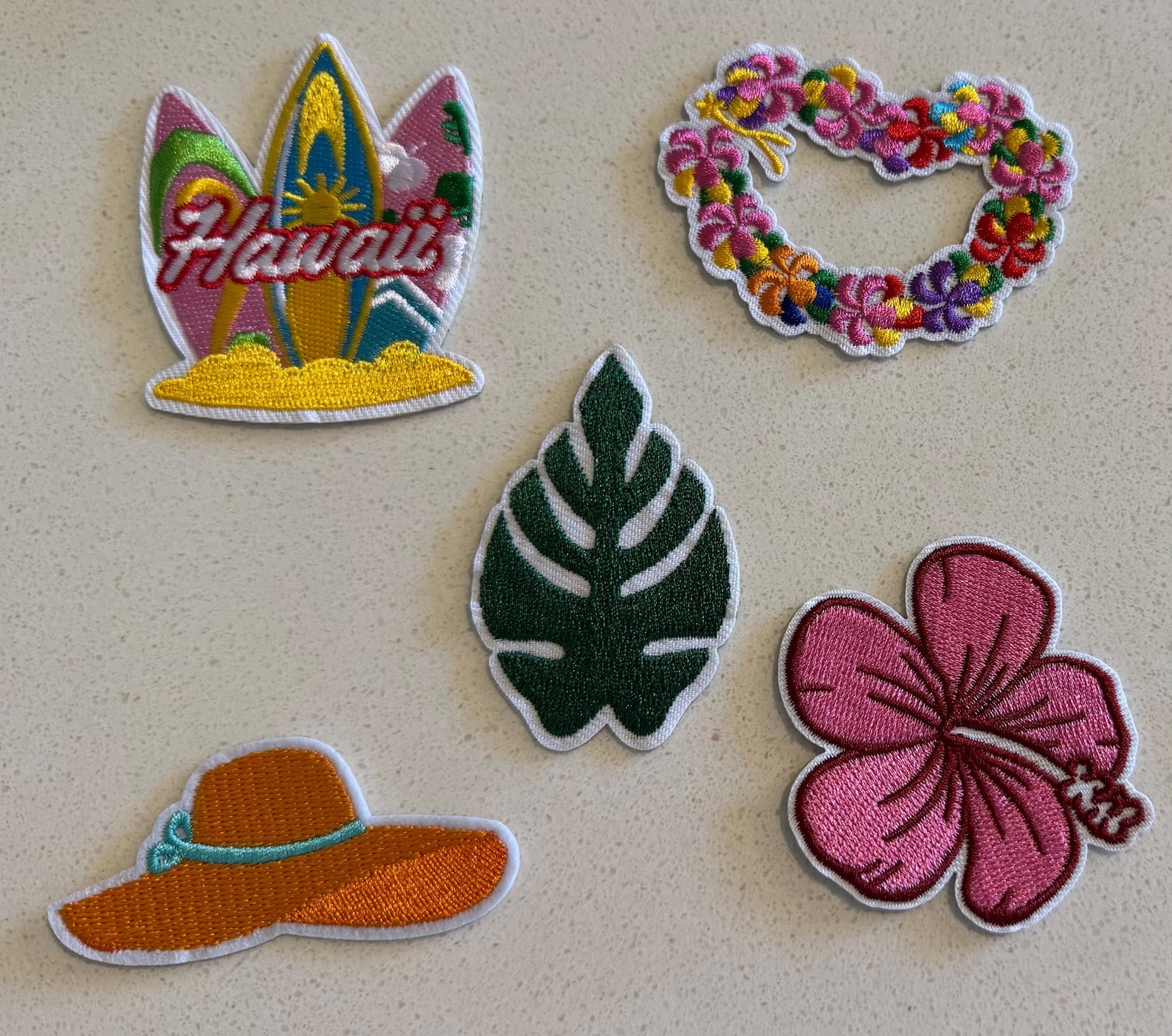 Embroidered “ALOHA” Hawaiian/summer Style Patches - Iron on or Sew On ...