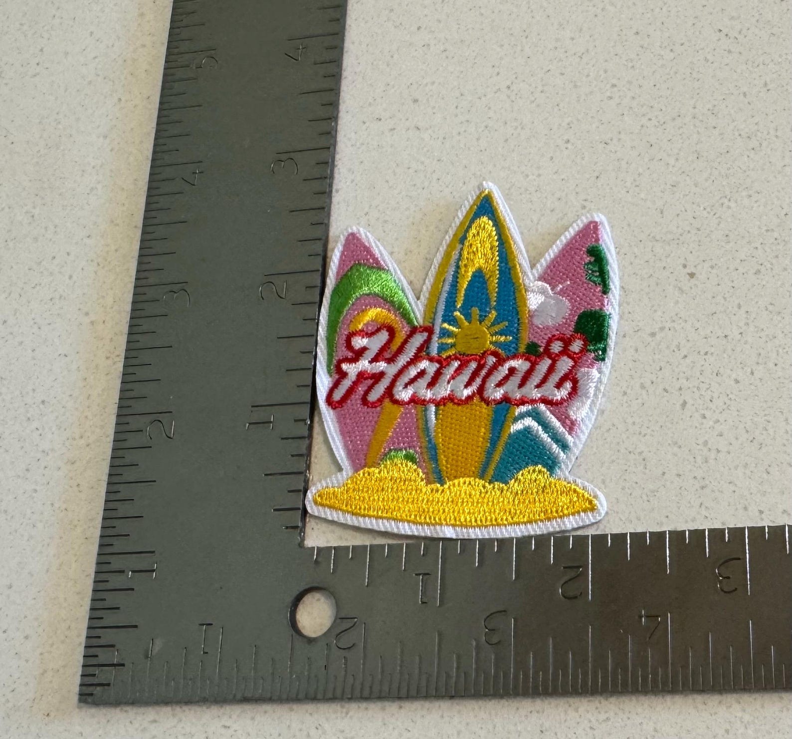 Embroidered “ALOHA” Hawaiian/summer Style Patches - Iron on or Sew On ...