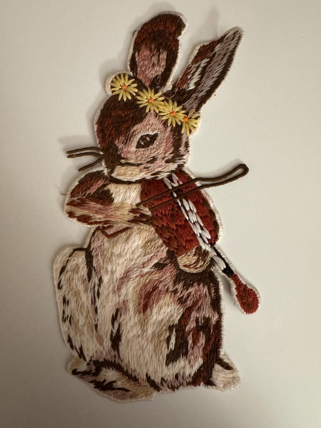 Extra Large Embroidered Patch - Rabbit With Violin **sew on Only - Etsy