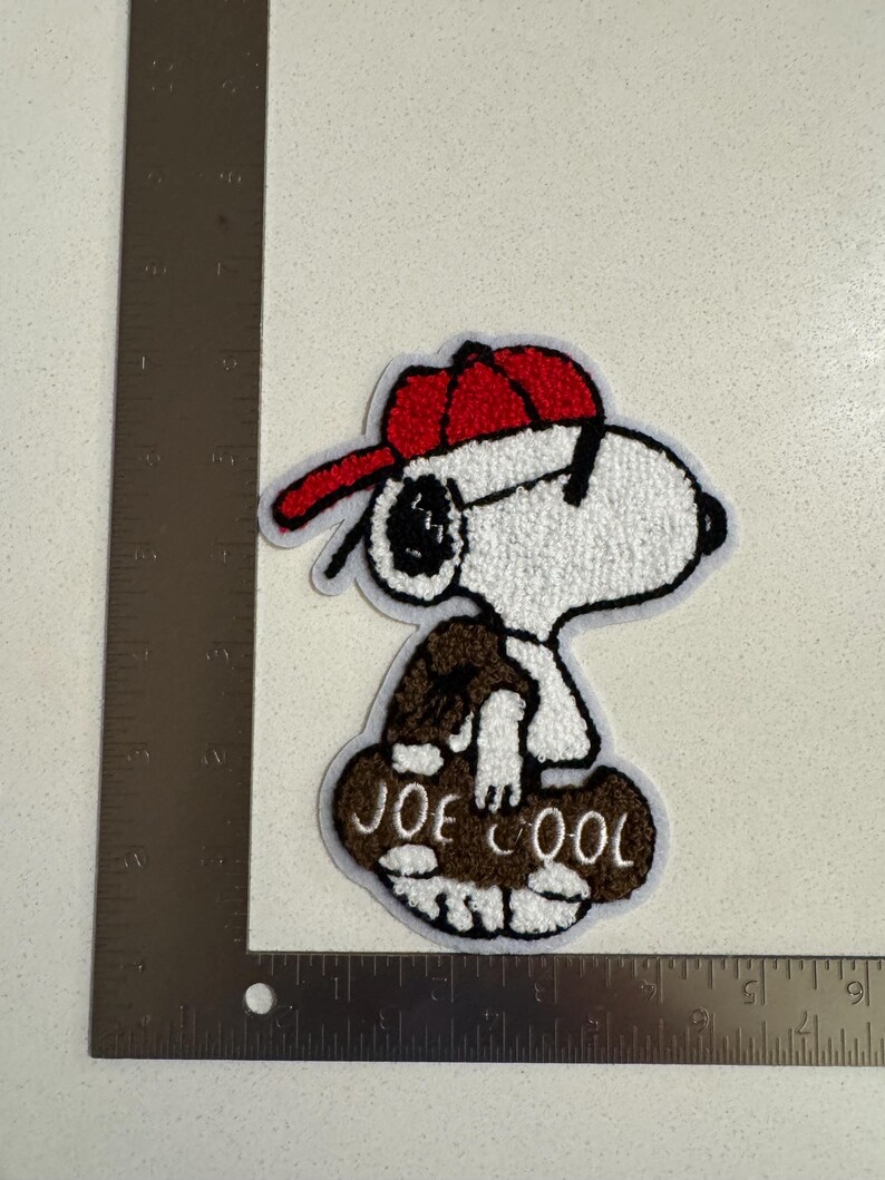 6 IN X 5 IN Large Embroidered Patch - Peanuts Snoopy *sew on Only - Etsy