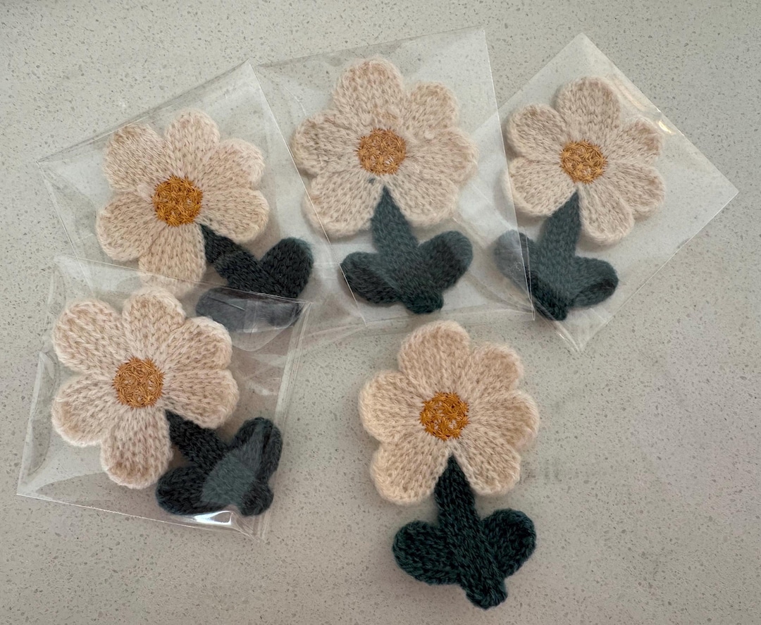 Crochet Flower Patch - Sew on Only - Etsy