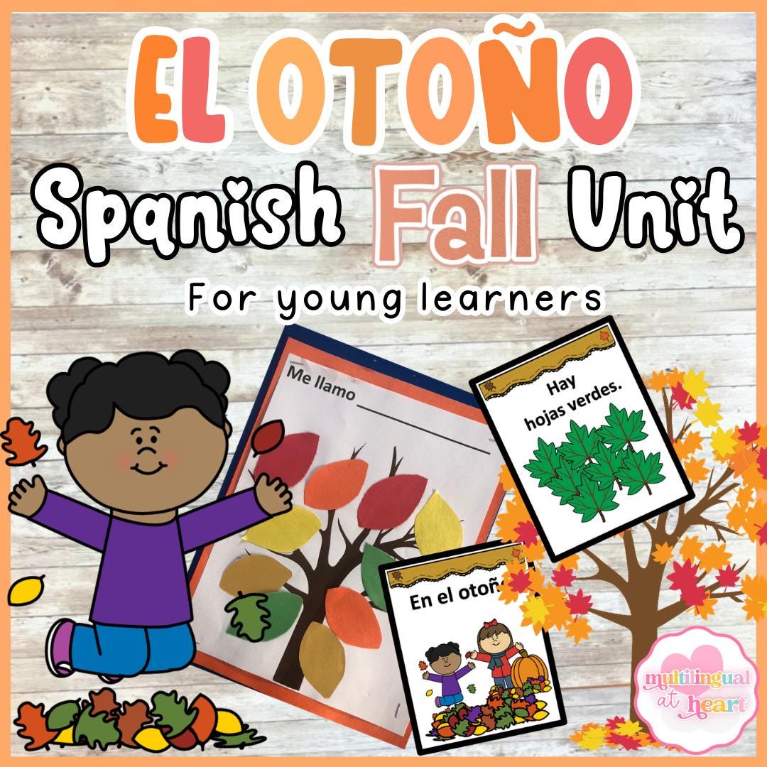Spanish Fall Unit for Kids | El Otoño| Preschool Spanish Lesson ...