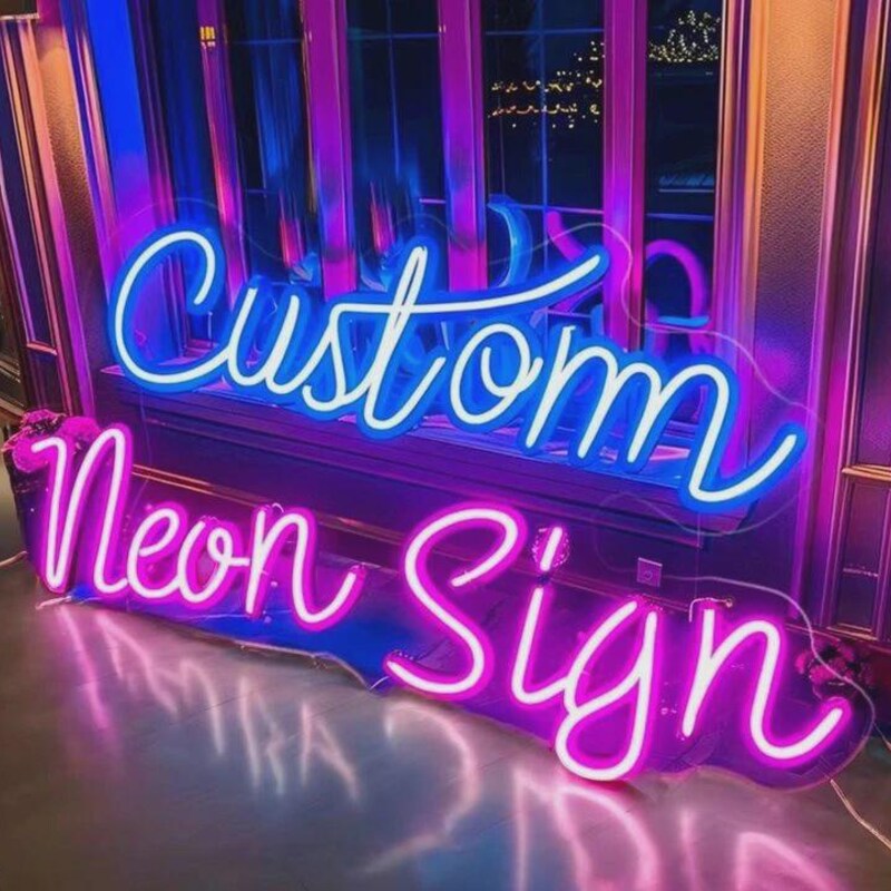 Real Glass Neon Sign - Etsy