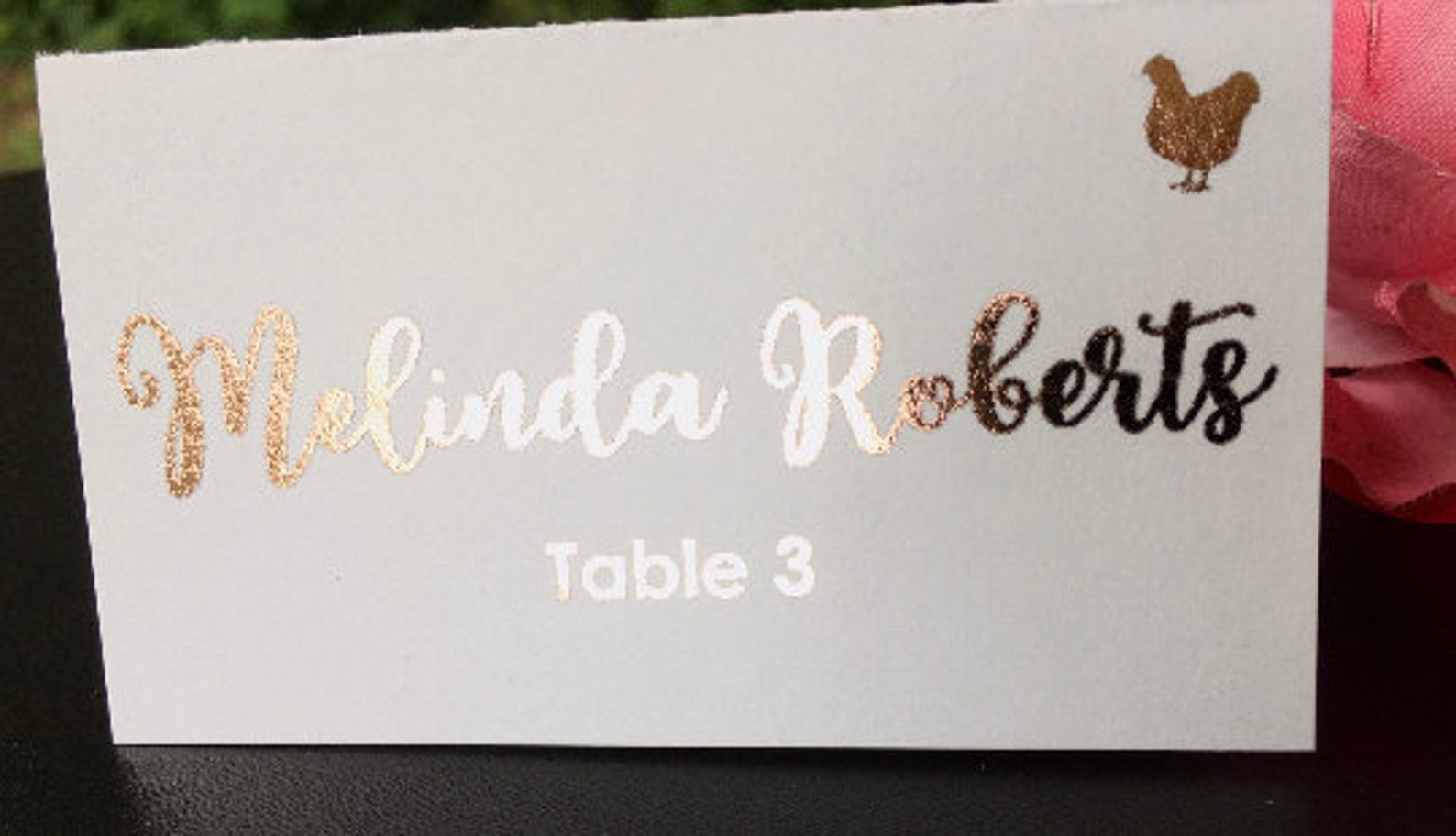 Rose Gold Place Cards Wedding tent Cardstable Number Escort - Etsy