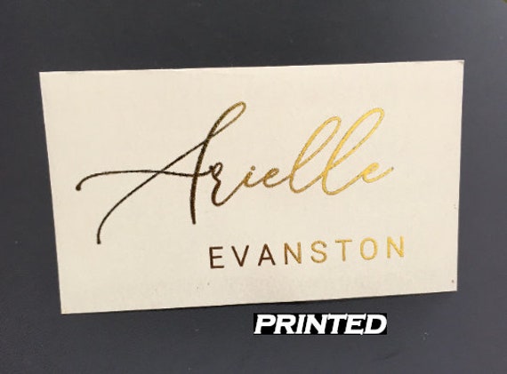 Printed Name Cards Place Cards Table Card Place Card - Etsy