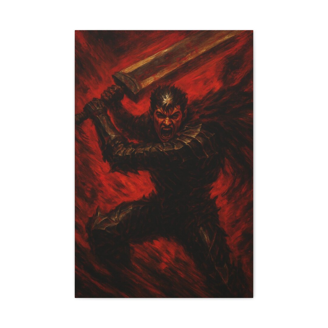 Berserk Anime Canvas Wall Art - Dark Fantasy Manga Poster - Room Decor ...