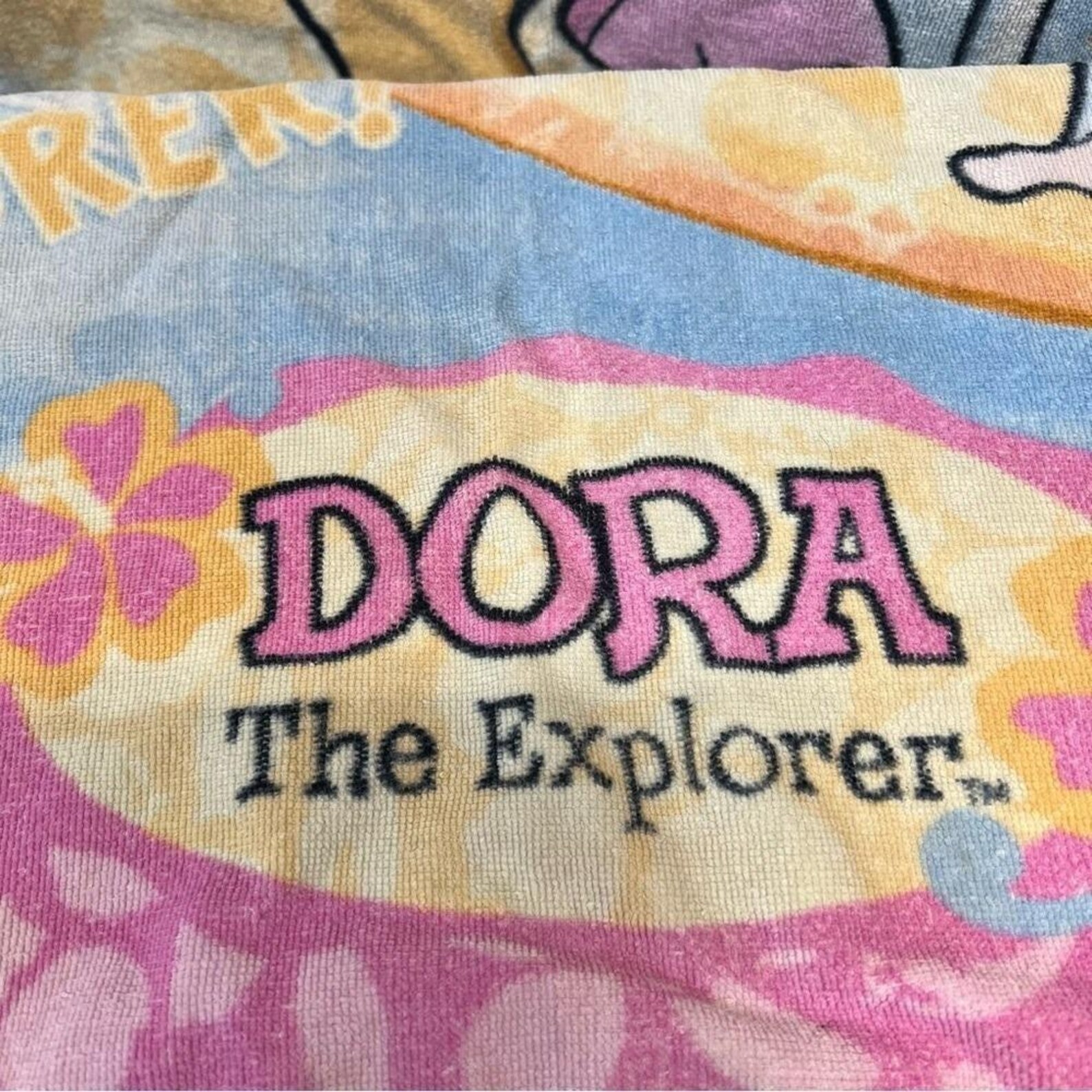 Vintage Dora the Explorer Bahamas Beach Towel Kids Cartoon Nickelodeon ...