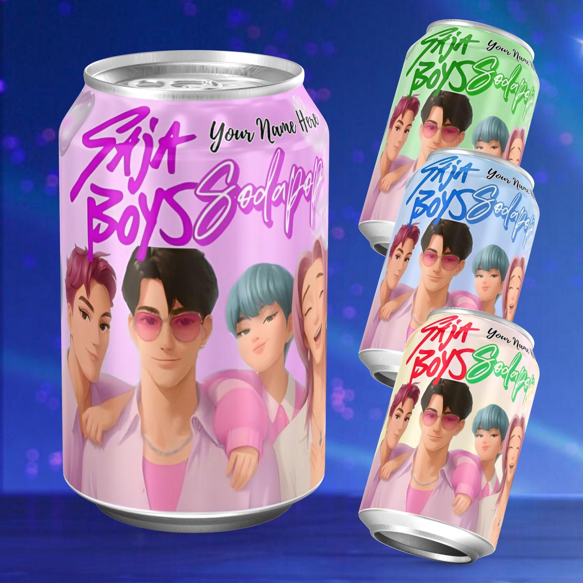Saja Boys Soda Can Labels, Kpop Birthday Party Decor (digital Download ...