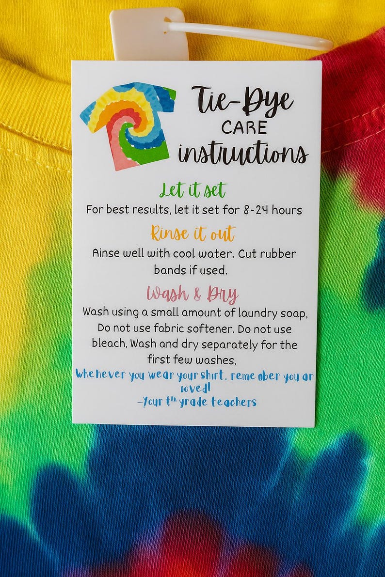 Tie-dye Instructions - Digital Print - Etsy