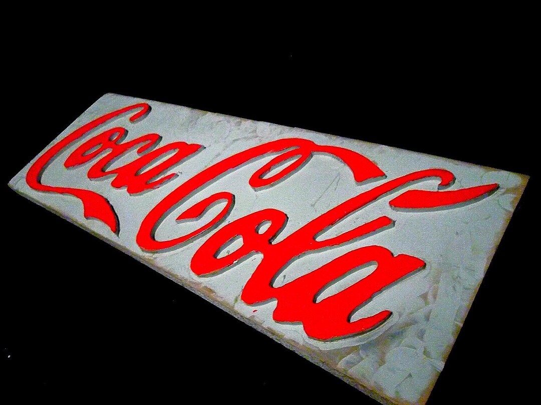 Coca-cola, Handmade Wall Sign, Art for Bar, Mitchen, Home Decor, Retro ...