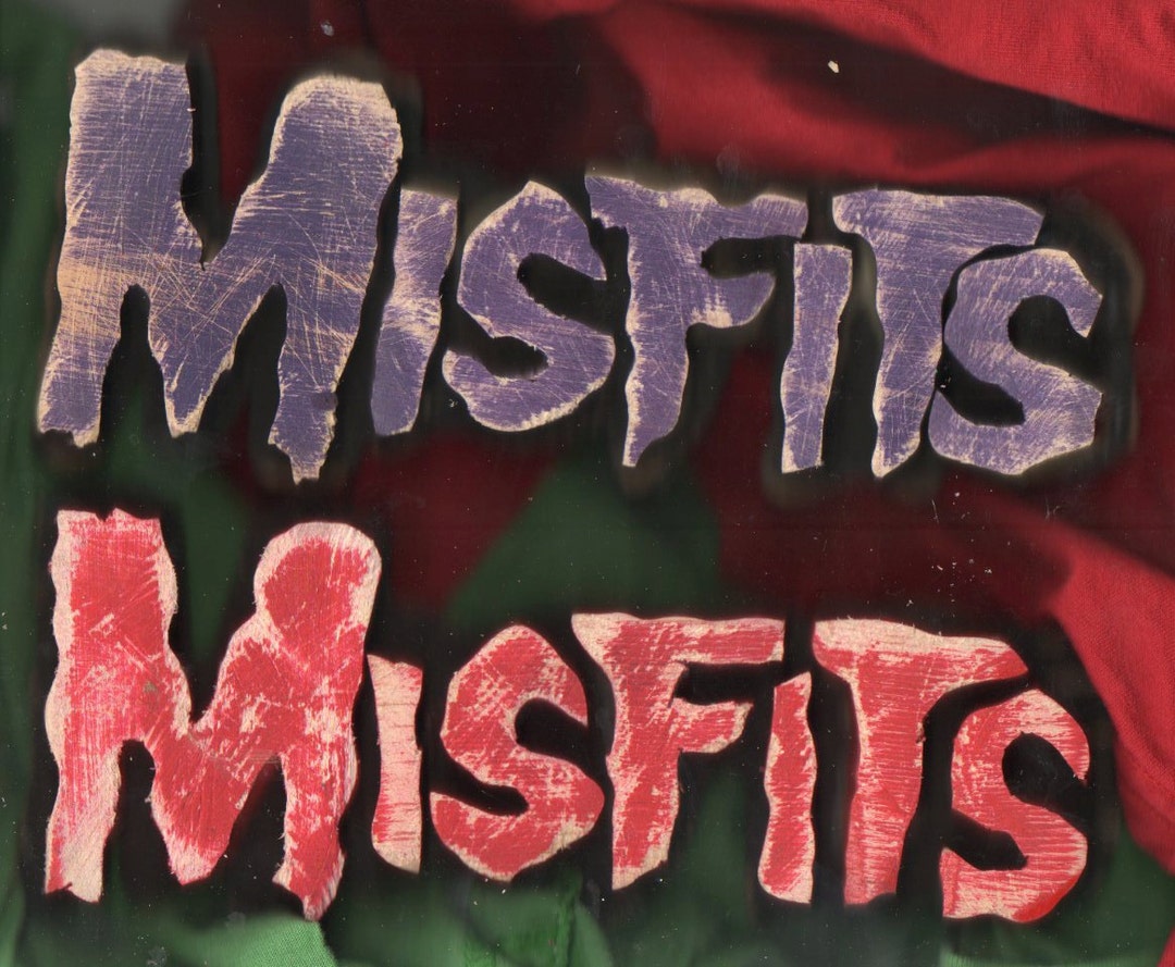 Misfits Logo (letters), Handmade, Wooden Wall Art (made to Order - Pick ...
