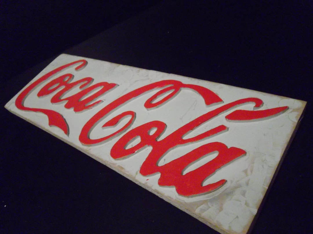 Coca-cola, Handmade Wall Sign, Art for Bar, Mitchen, Home Decor, Retro ...