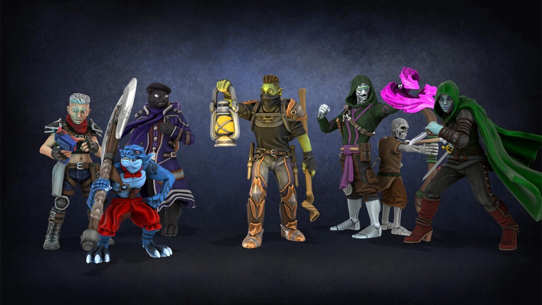 Custom 3D TTRPG Miniature – Hero Forge Style Dnd Character With ...