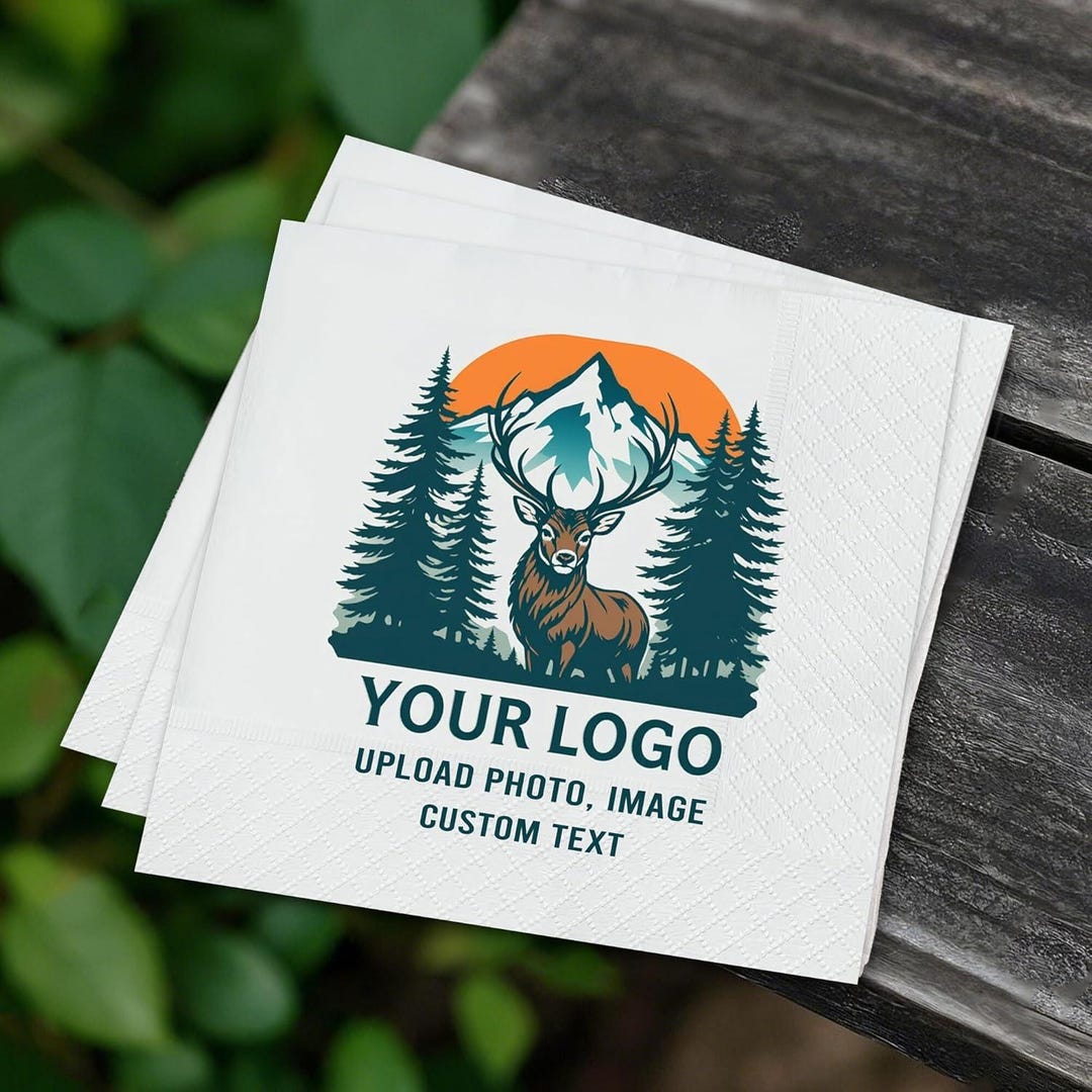 Custom Printed Napkins,create Your Own Napkin With Anything You Would ...