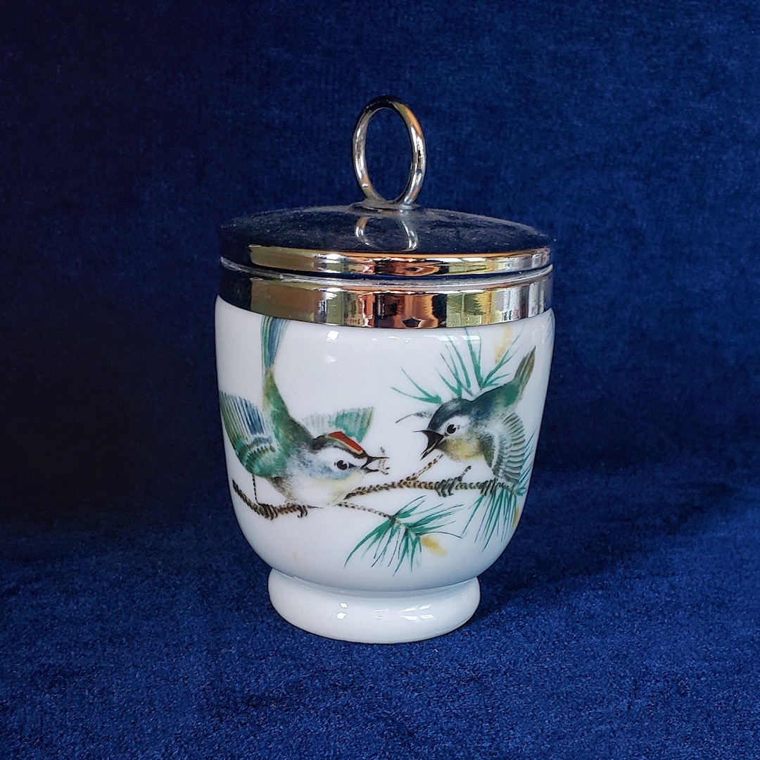 Egg Coddler by Royal Worcester, "birds" Pattern, Large (1 Egg ...
