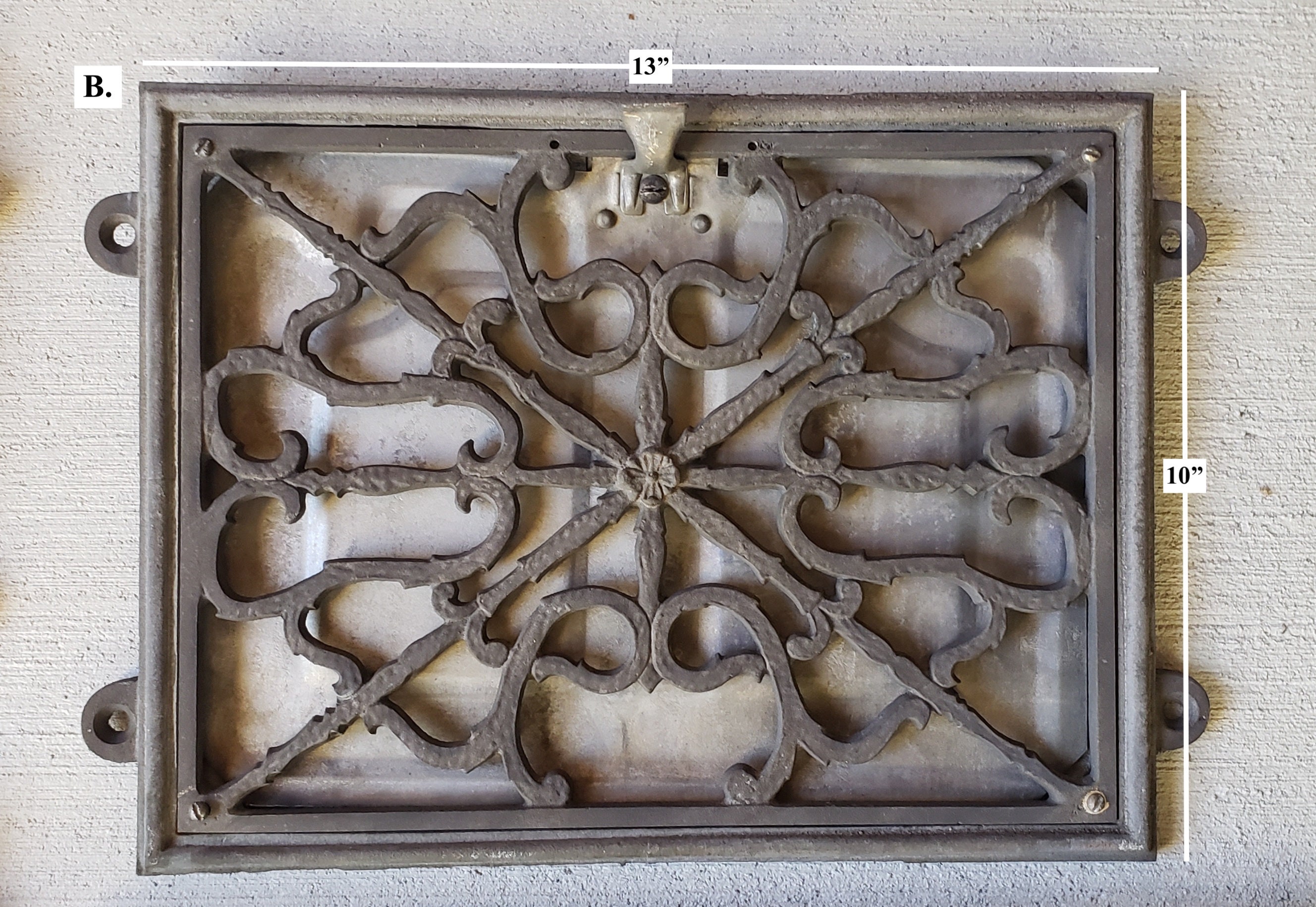 Antique Ornate Cast Iron Heating Registers Heat Registers - Etsy