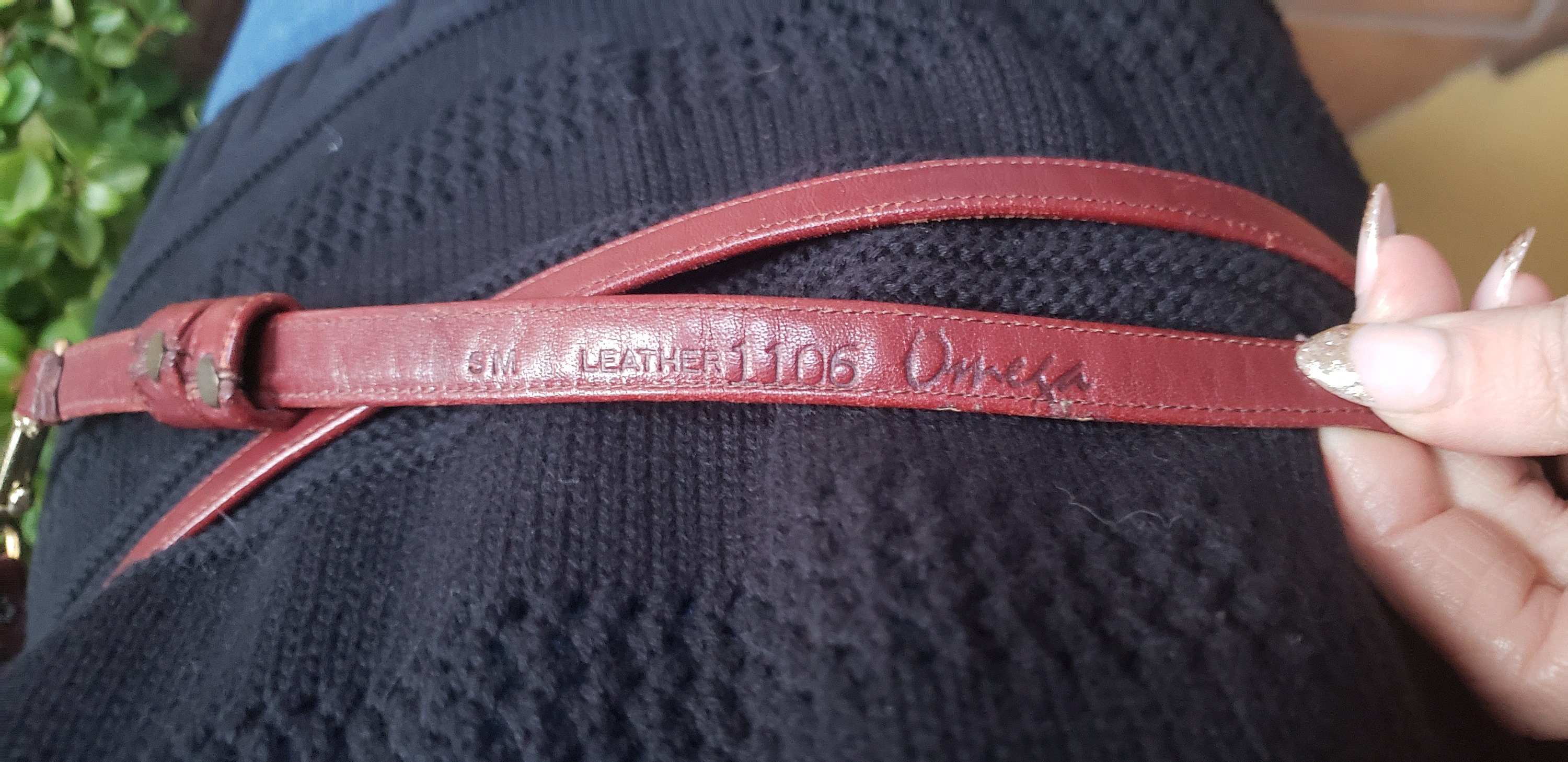 Vintage Late 70's Omega Burgundy Leather Skinny Belt Wrap Around Belt ...