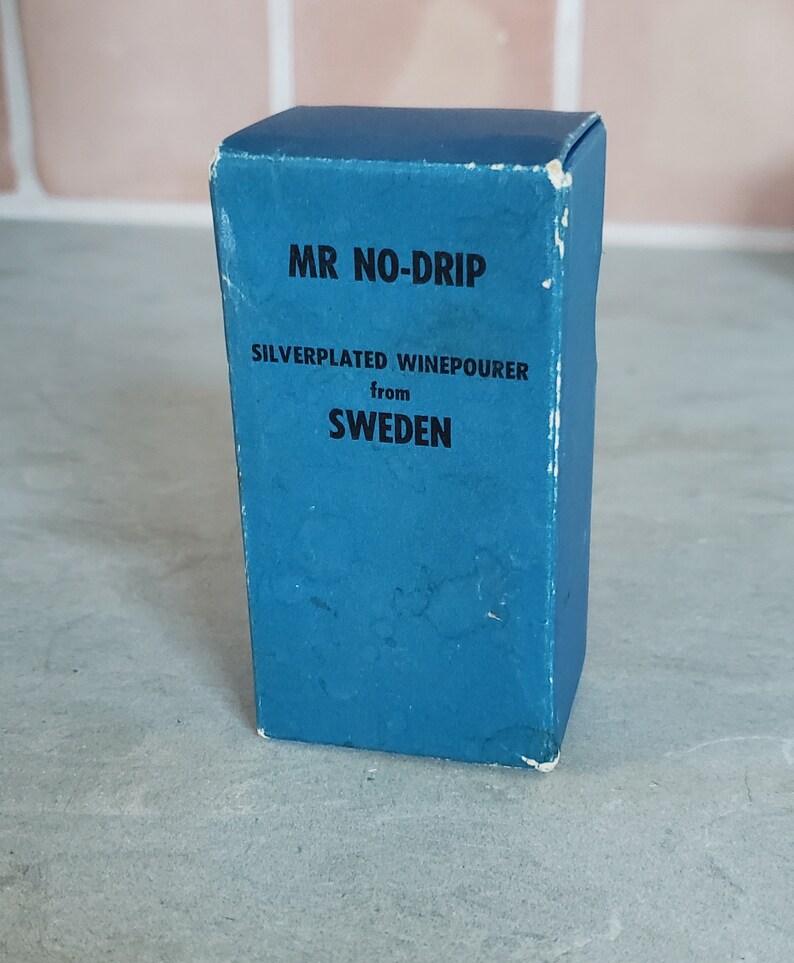 Vintage MCM 1960's Mr. No Drip Silver Plated Wine Pourer From Sweden in ...