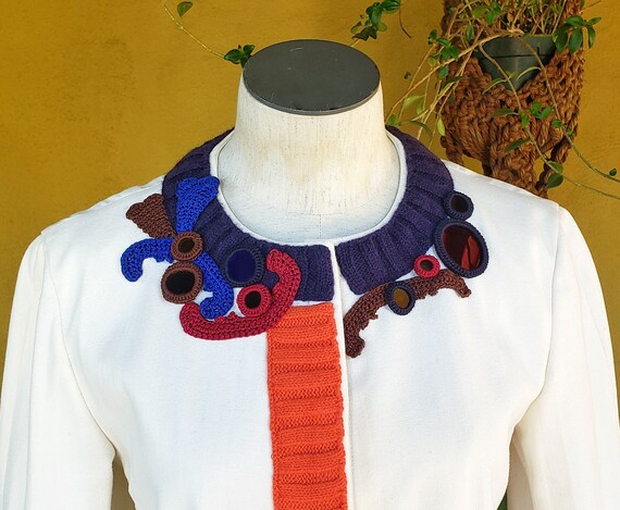 Early 00's Prada Jacket Cute Boho Fabric Arts Style J… - Gem