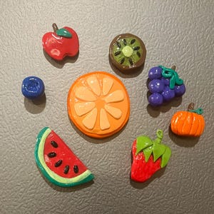 Handmade Clay Magnets (pick 3) - Etsy