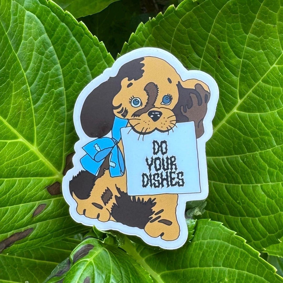 DO YOUR DISHES | Matte Sticker - Etsy