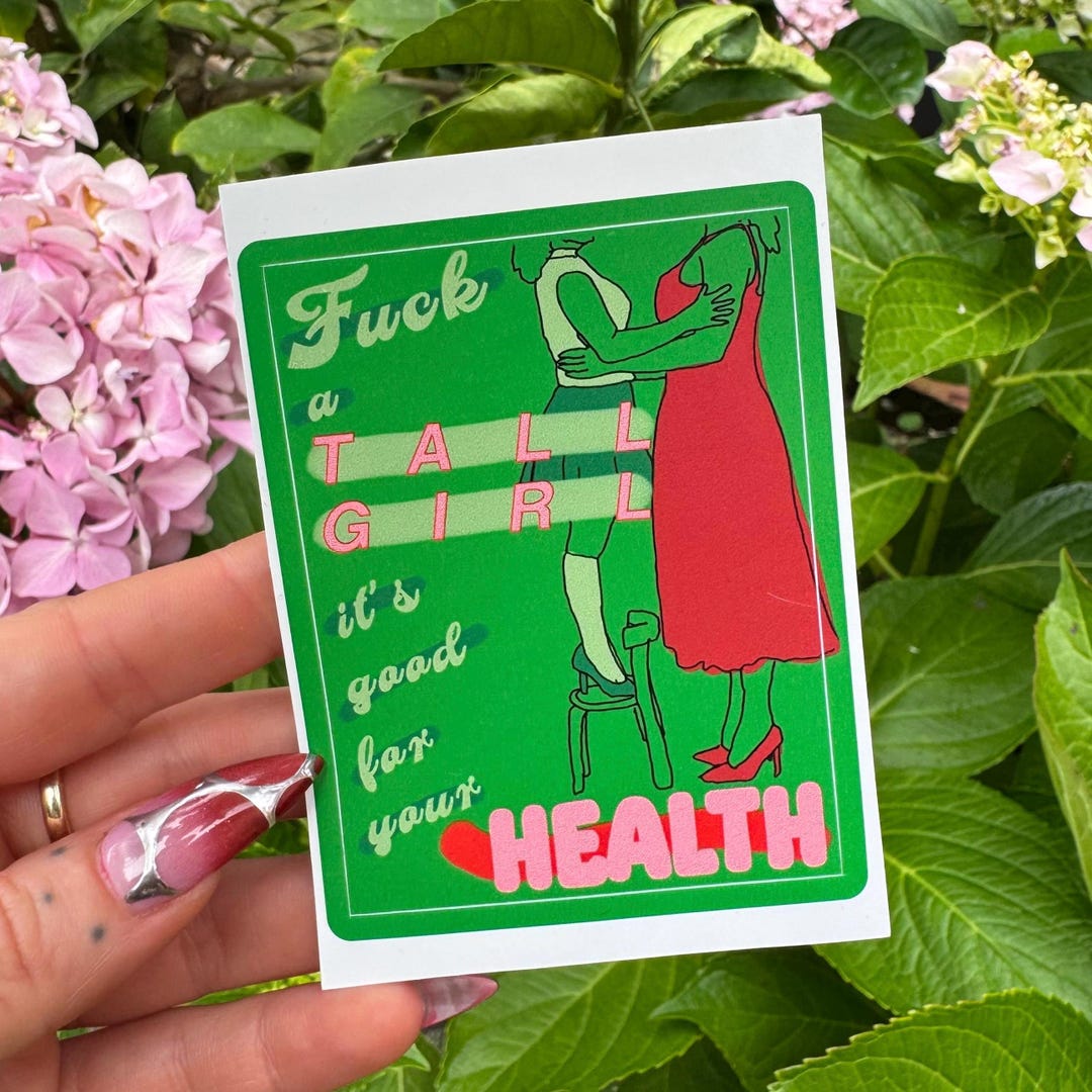 F*CK a TALL Girl, It’s Good for Your HEALTH! | Sticker - Etsy