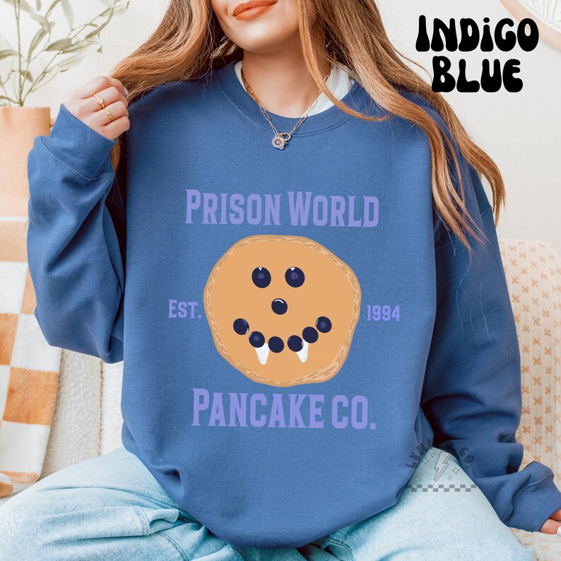TVD Prison World Pancakes Crewneck | Mystic Falls Sweatshirt | Damon ...