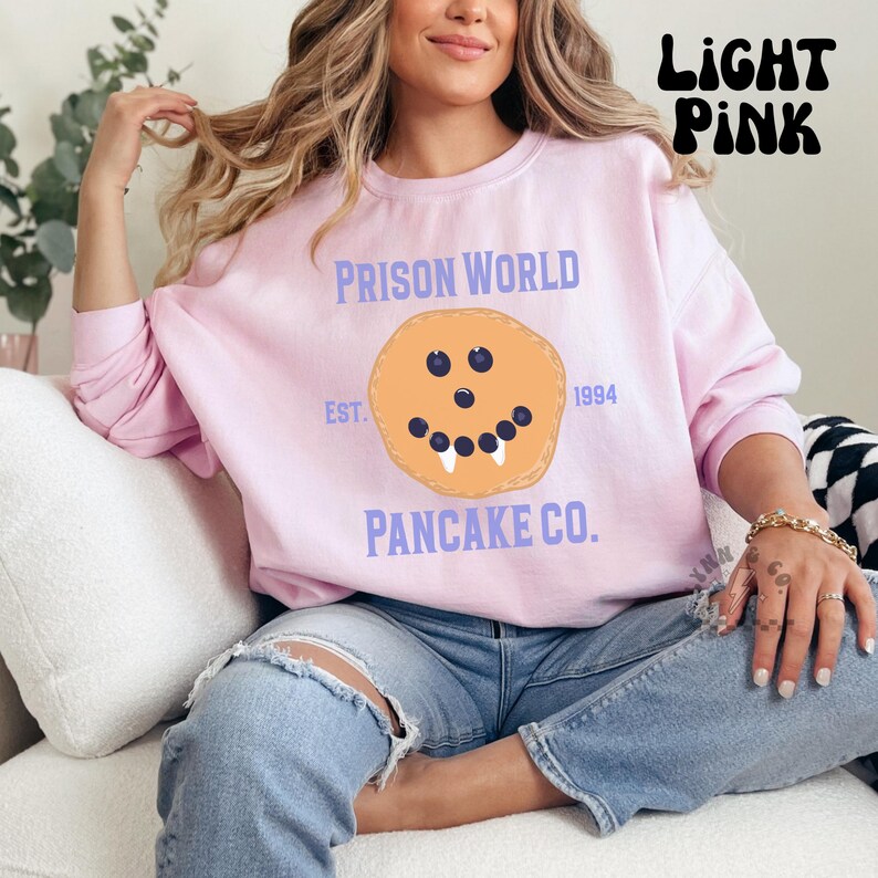 TVD Prison World Pancakes Crewneck | Mystic Falls Sweatshirt | Damon ...