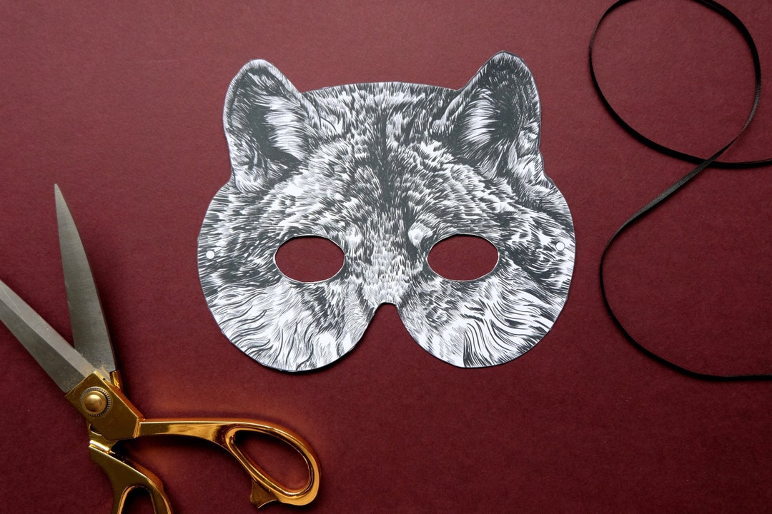 Printable Halloween Mask - Wolf Halloween Mask - Halloween Costume ...