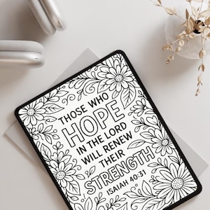 Isaiah 40:31 Coloring Page | Christian Adult Coloring Sheet | Scripture Art Printable | Faith ...